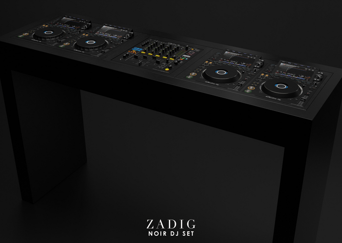 Second Life Marketplace - ZADIG. "Noir" DJ Station